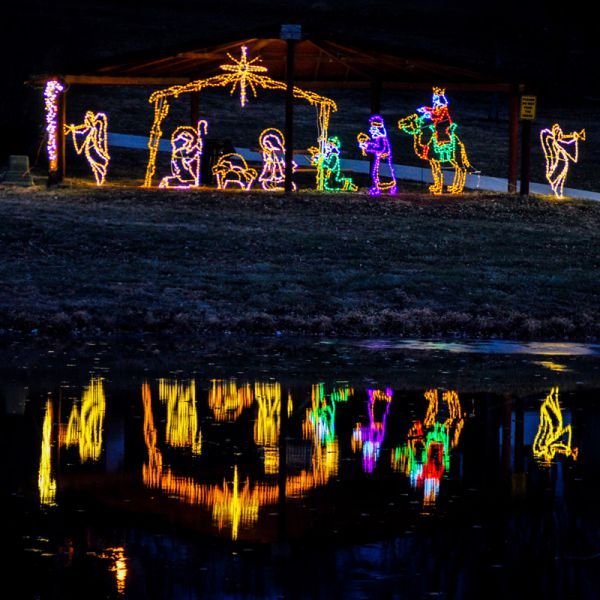 Outdoor Christmas Lights Displays | LED Santa, Snowman & More