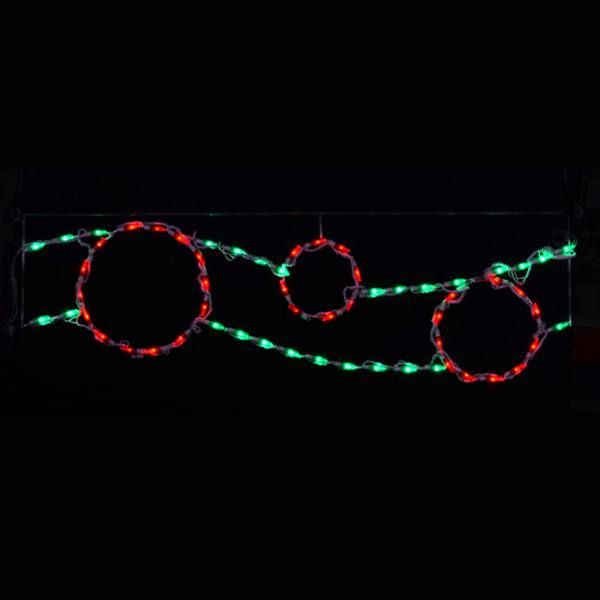 LED Ornament Ribbon Linkable | Roofline Christmas Lights – Holiday Lites Up